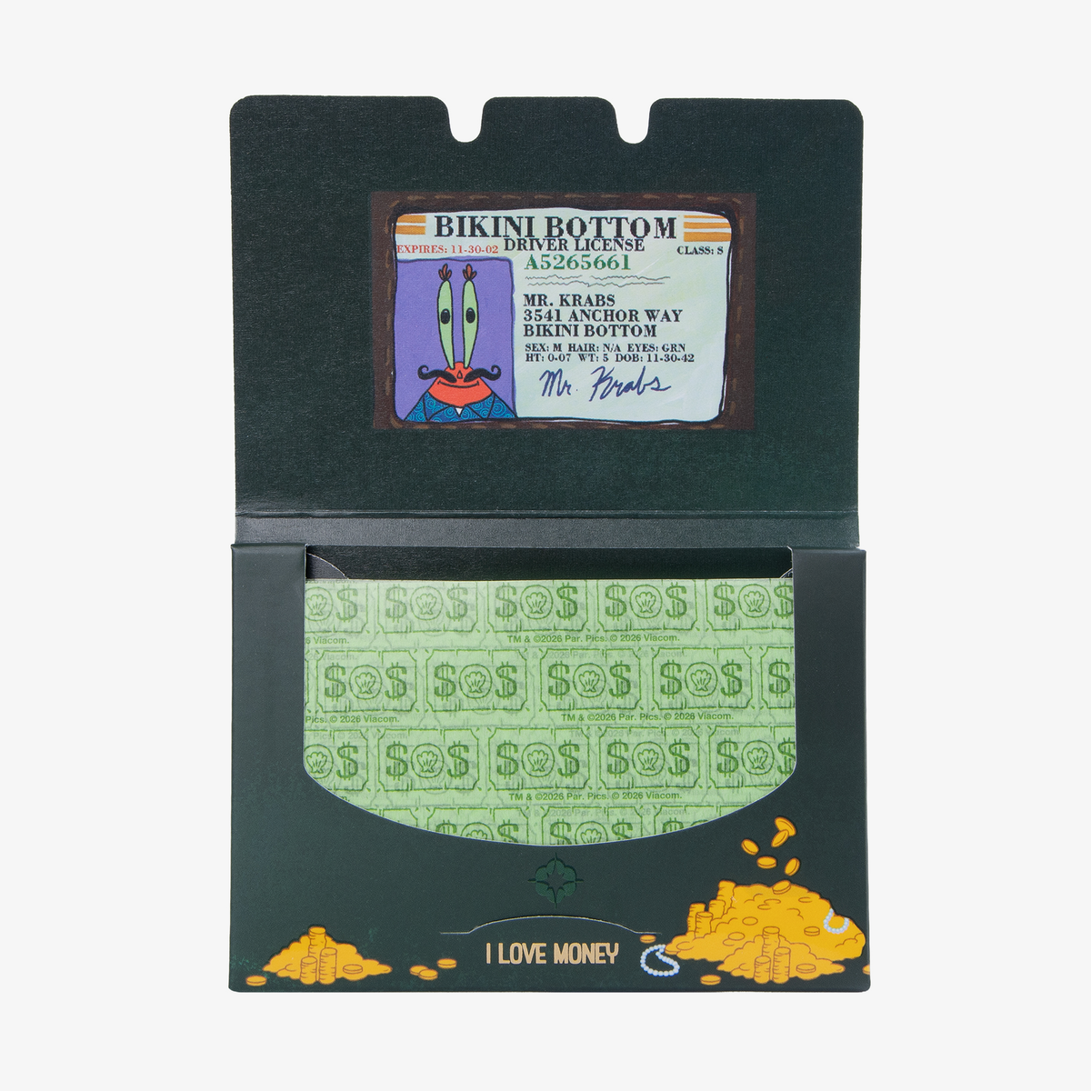 The Spongbob Movie Mr. Krabs' Wallet Blotting Paper Lethal Cosmetics ...