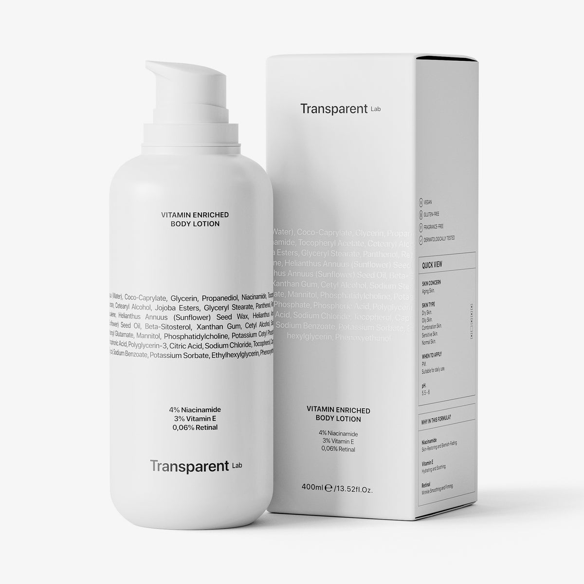 Vitamin Enriched Body Lotion Transparent Lab | PURISH